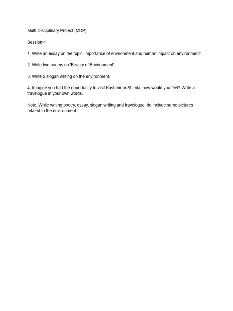 Multi Disciplinary Project | PDF