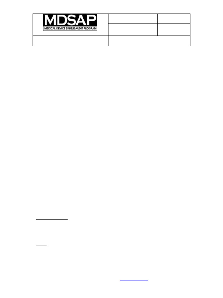 MDSAP QMS Record Control Procedure | PDF | Medical Device | Records ...