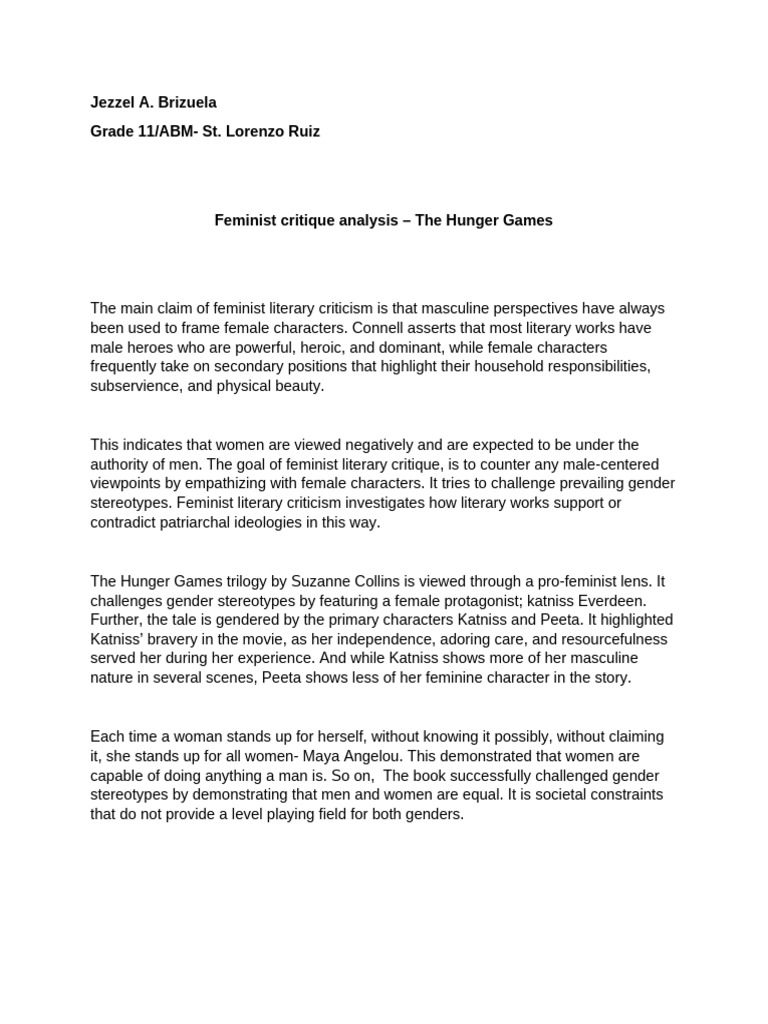 Feminist Critique (EAPP) | PDF