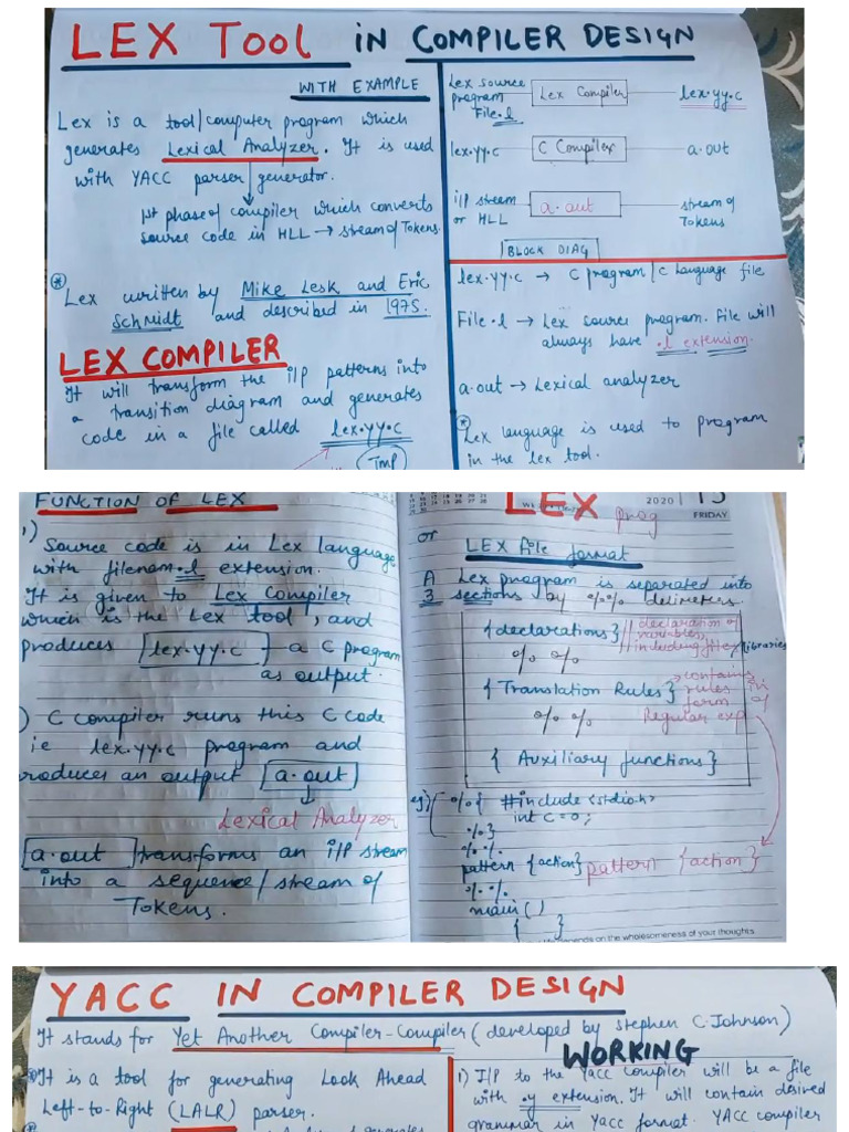 Lex Yacc CompConstTools | PDF