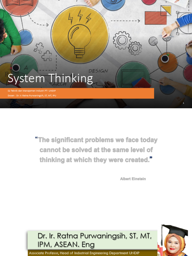 Salinan 1. Introduction To System Thinking | PDF | System | Systems Engineering