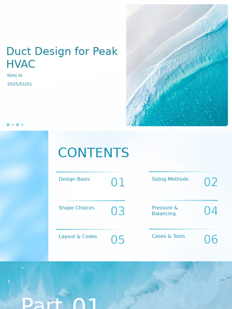 Duct Design For Peak HVAC | PDF | Duct (Flow) | Mechanical Engineering