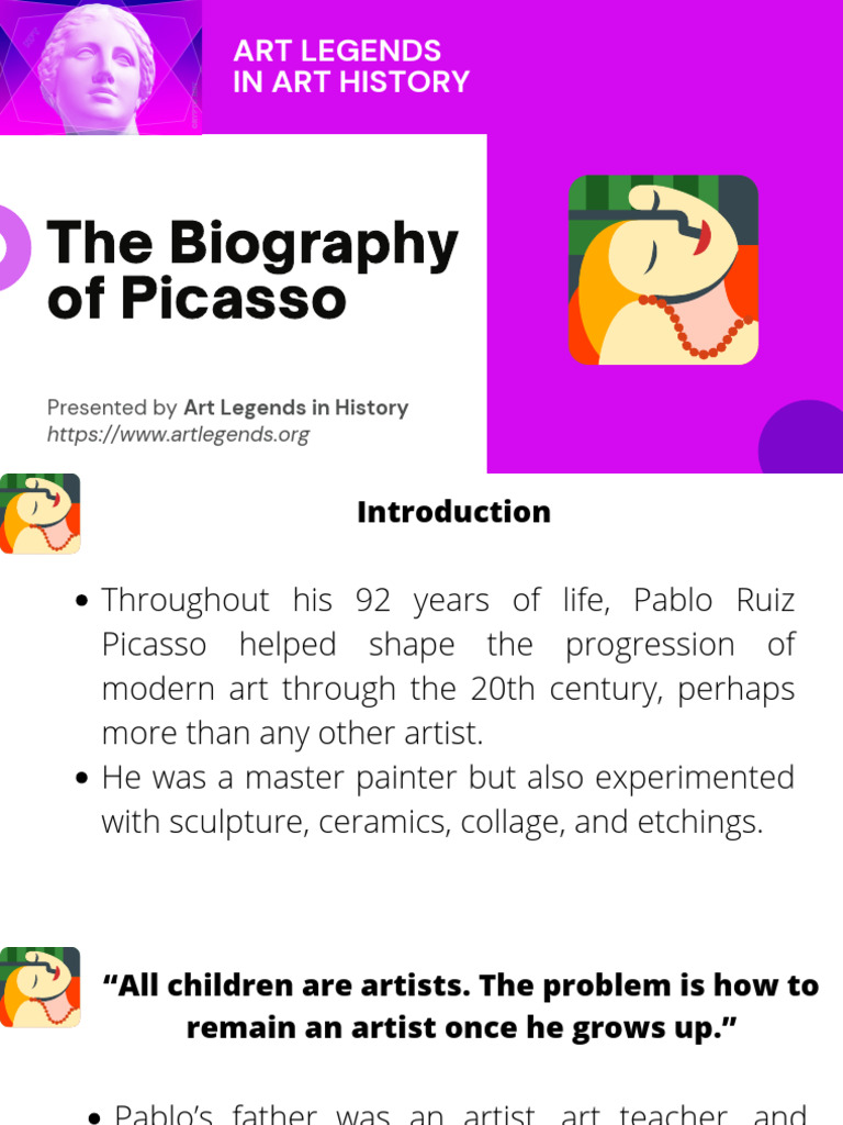 Picasso: Life and Artistic Evolution | PDF