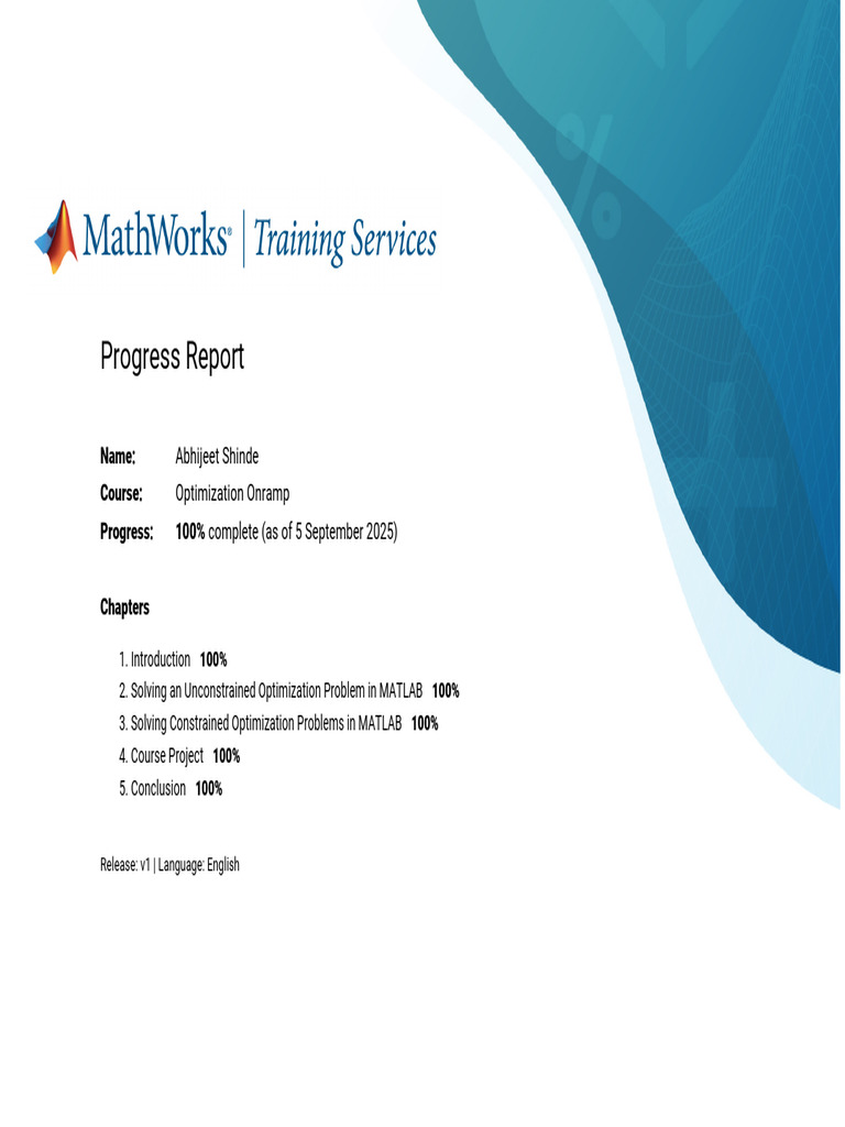 Optimization Onramp Completion Report | PDF