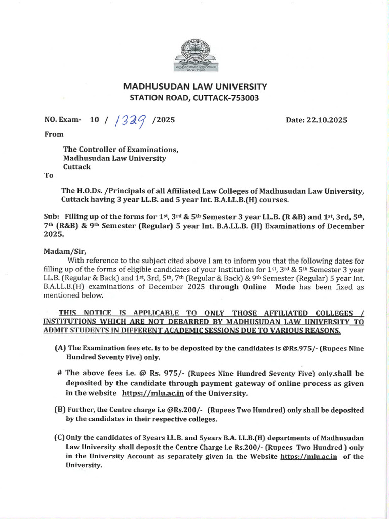Exam LLB 2025 | PDF