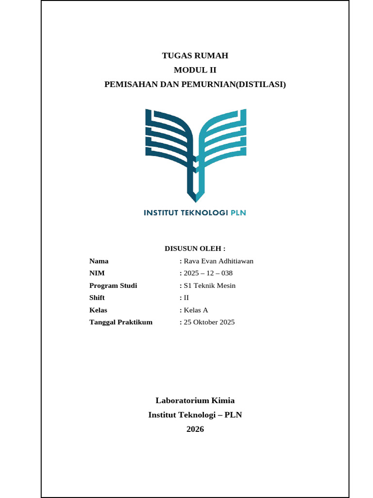 Rava Tugas Rumah Kimia Template | PDF
