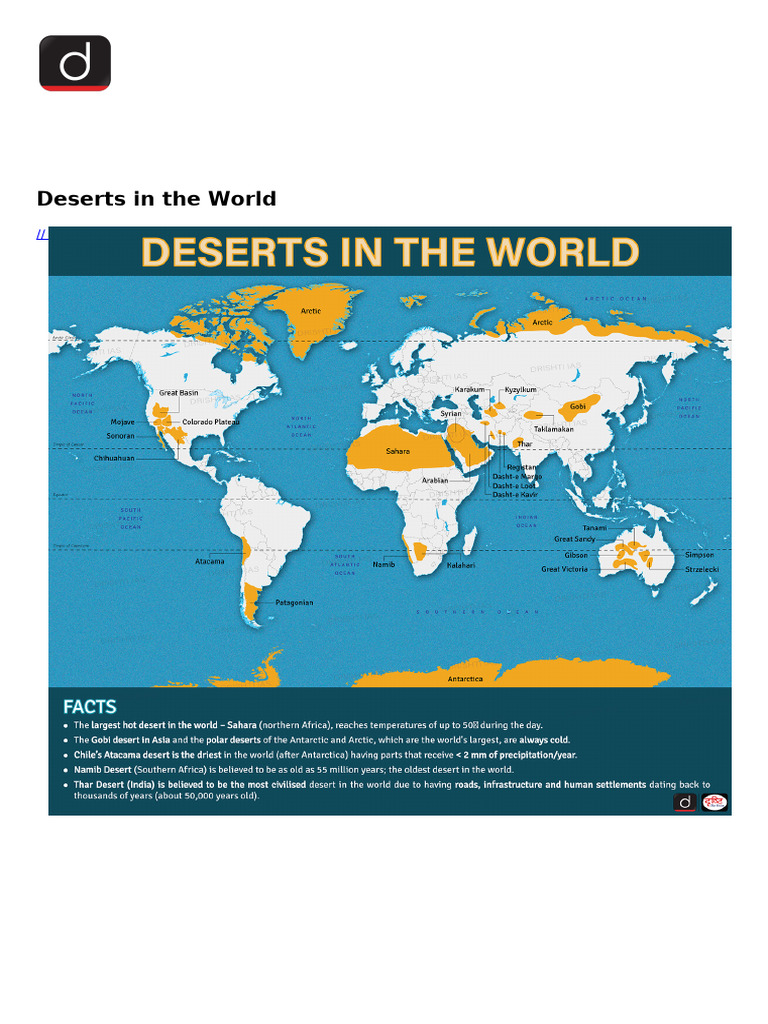 Deserts I The World | PDF