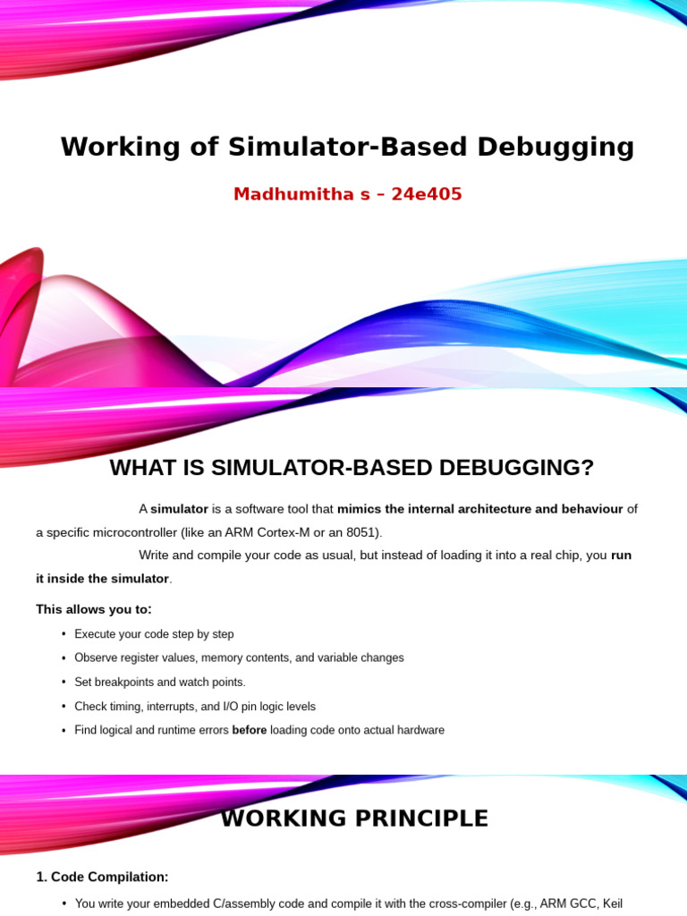 Simulator-Based Debugging Overview | PDF | Microcontroller | Emulator