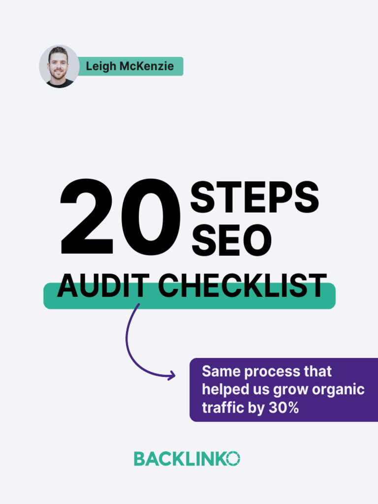 20 Steps SEO Audit Checklist | PDF | Search Engine Optimization | Web 2.0