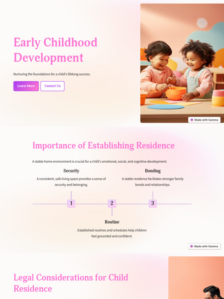 Early Childhood Development | PDF | Well Being | Child Custody
