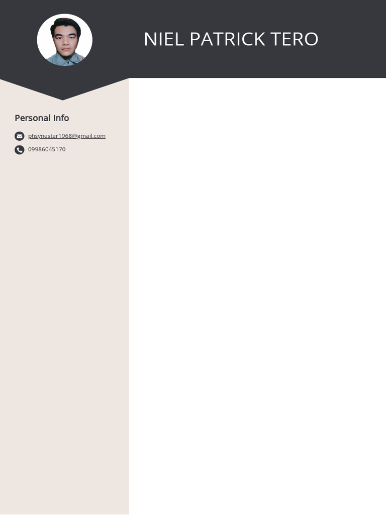 CV - Niel Patrick Tero | PDF
