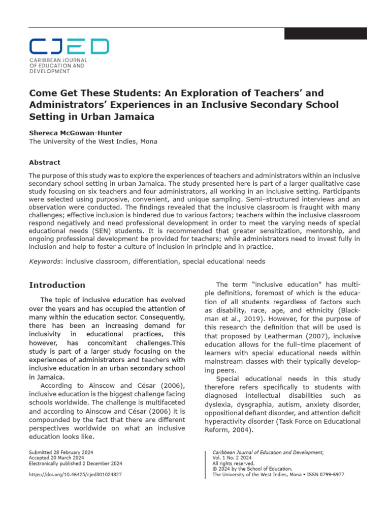 Come Get These Students An Exploration of Teachers and Administrators ...