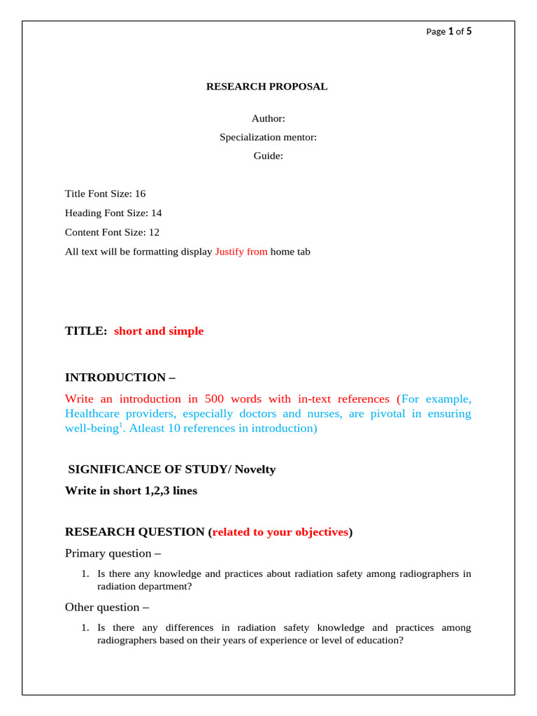 Research Proposal Template | PDF | Survey Methodology | Scientific Method