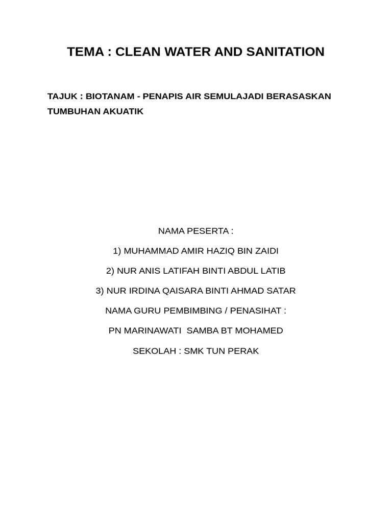 Kertas Konsep Innovators for Tomorrow | PDF