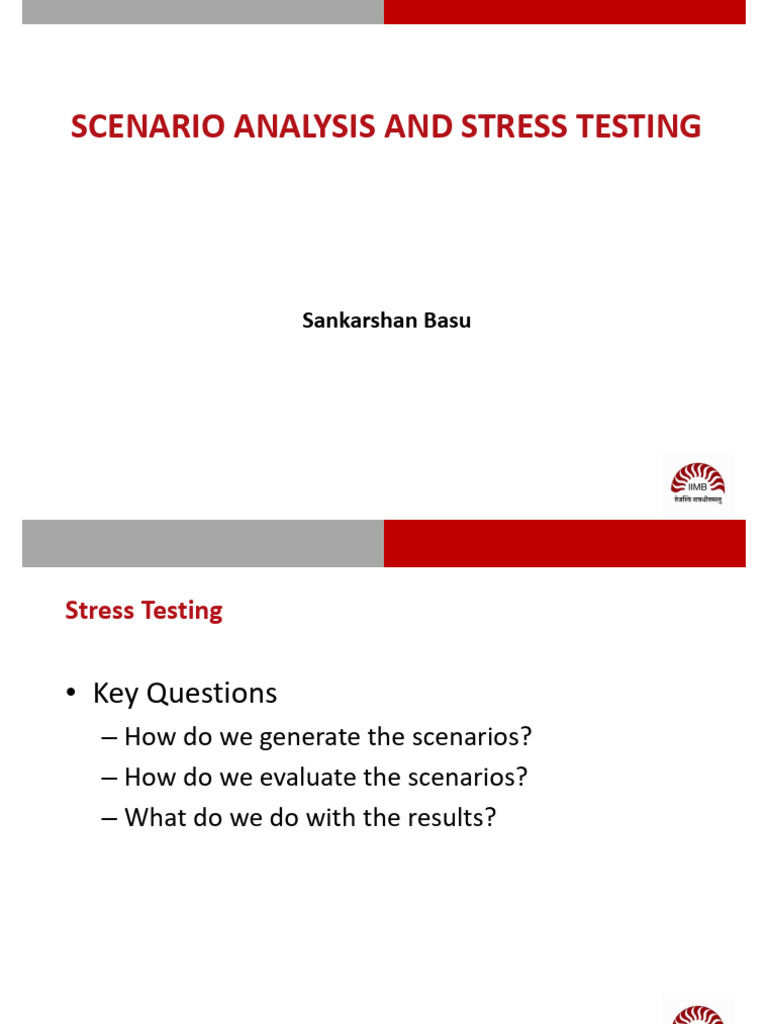 Scenario Analysis and Stress Testing | PDF | Applied Mathematics