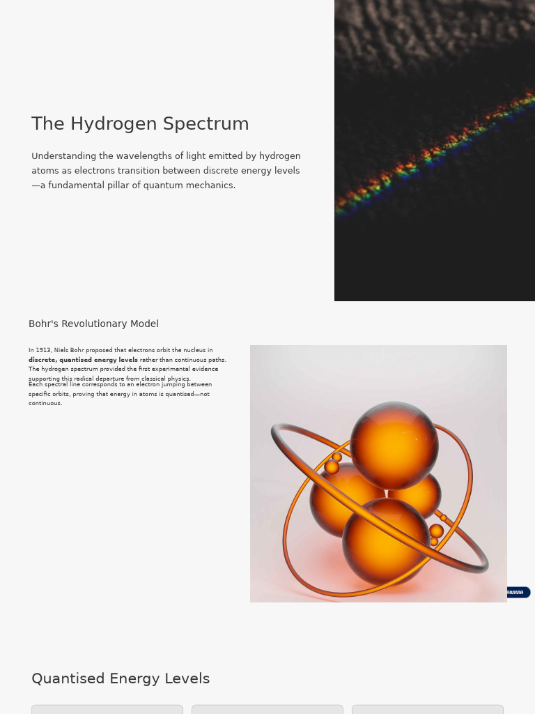 Understanding the Hydrogen Spectrum | PDF | Energy Level | Emission ...