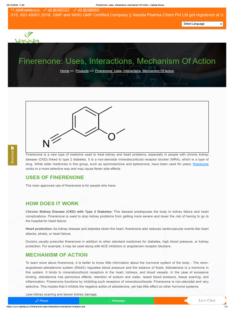 Finerenone: Mechanism and Uses | PDF | Medical Specialties | Endocrine ...