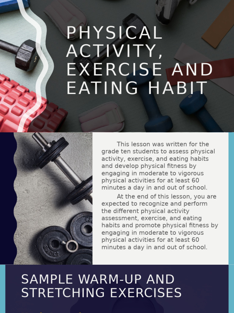 Physical Activity Exercise and Eating Habit | PDF | Strength Training ...