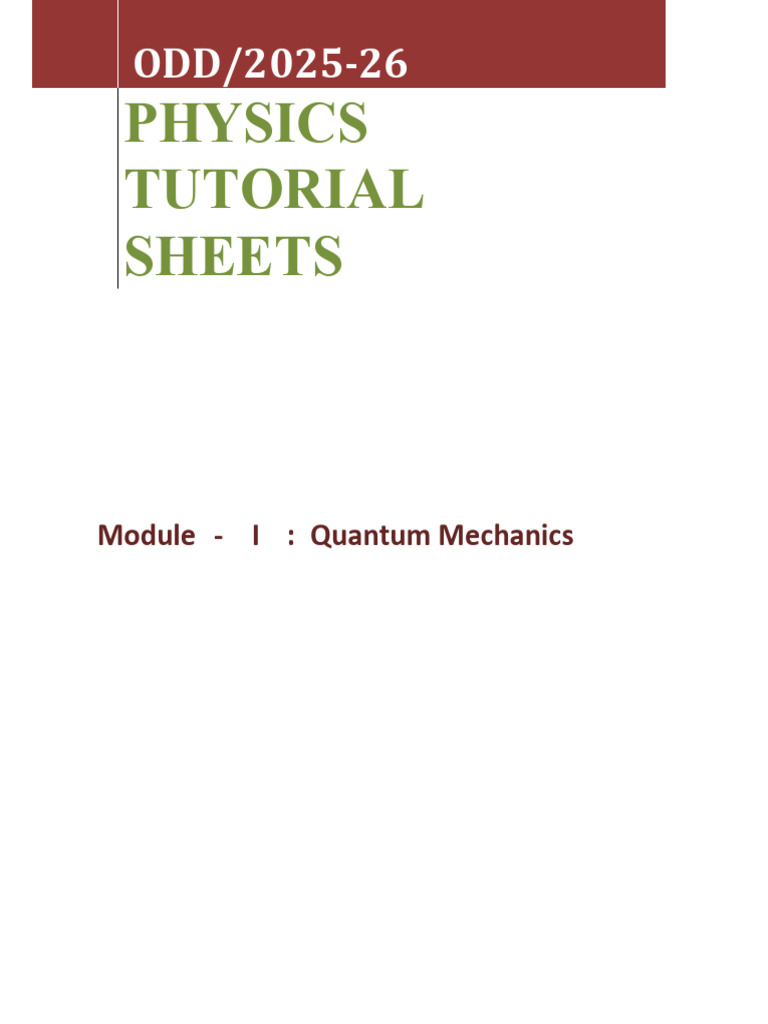 Tutorial Sheet 1 BBR | PDF