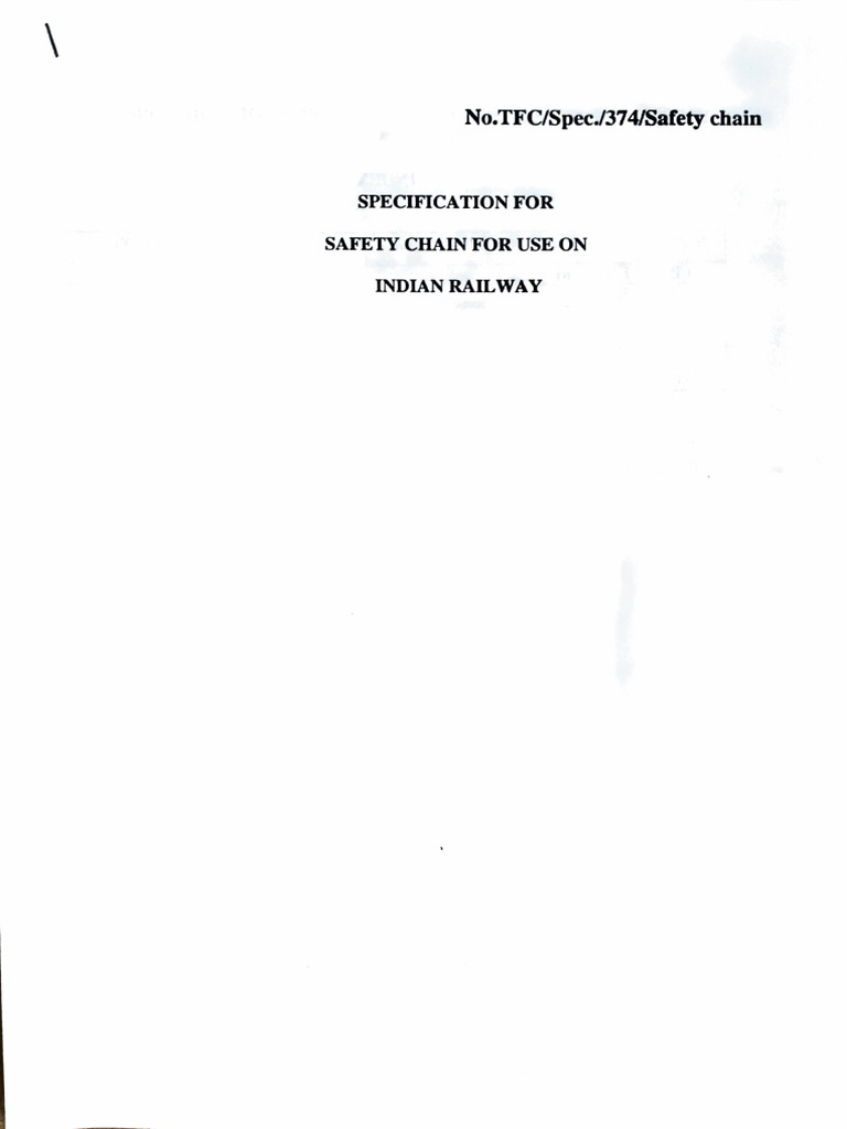 Safety Chain Specification for Railways | PDF | Heat Treating | Steel