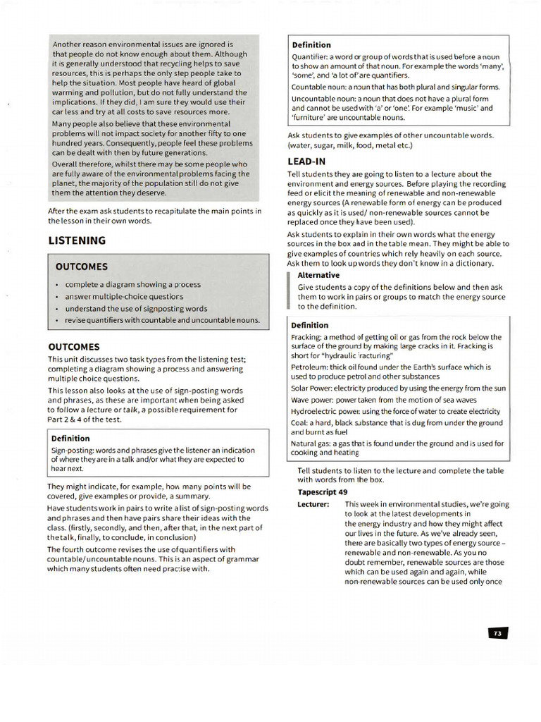 Teacher's Book Listening MS2 U6 | PDF