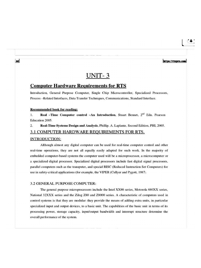 Unit-3 Real Time Systems | PDF