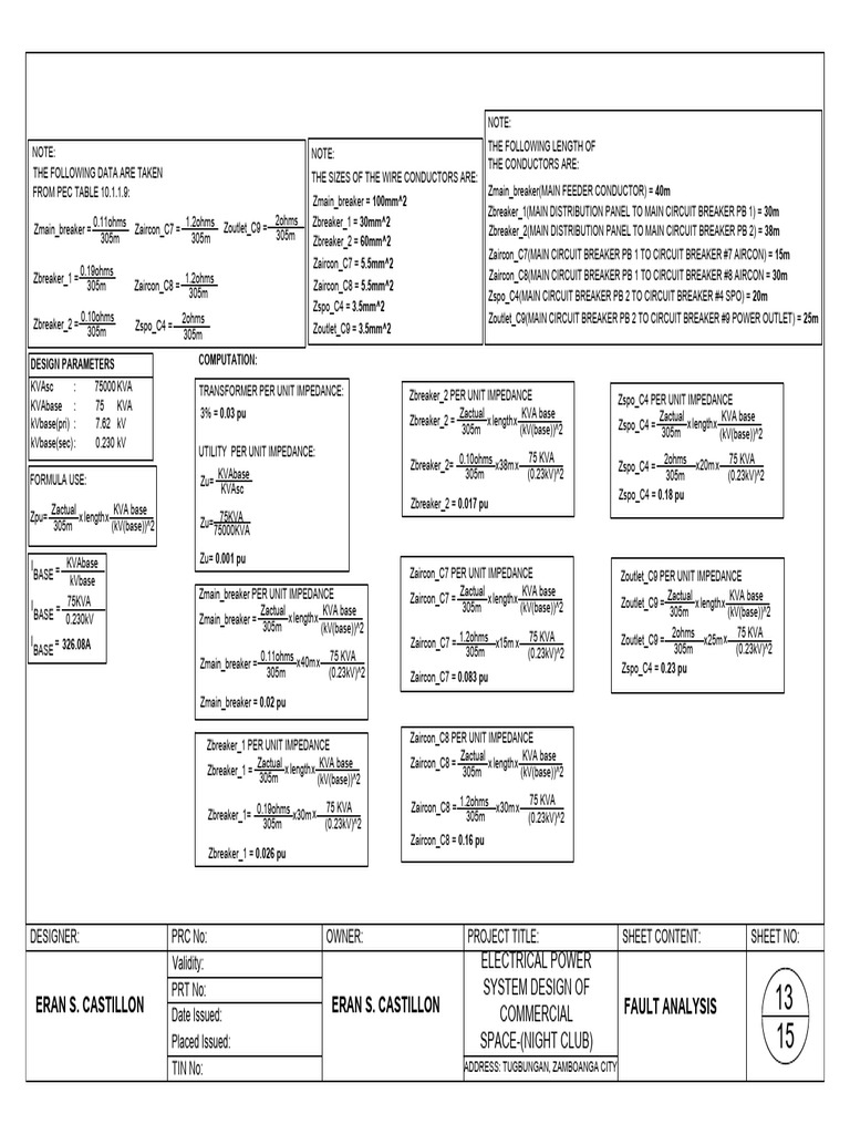 Fault 2 | PDF | Physical Quantities | Electrical Equipment