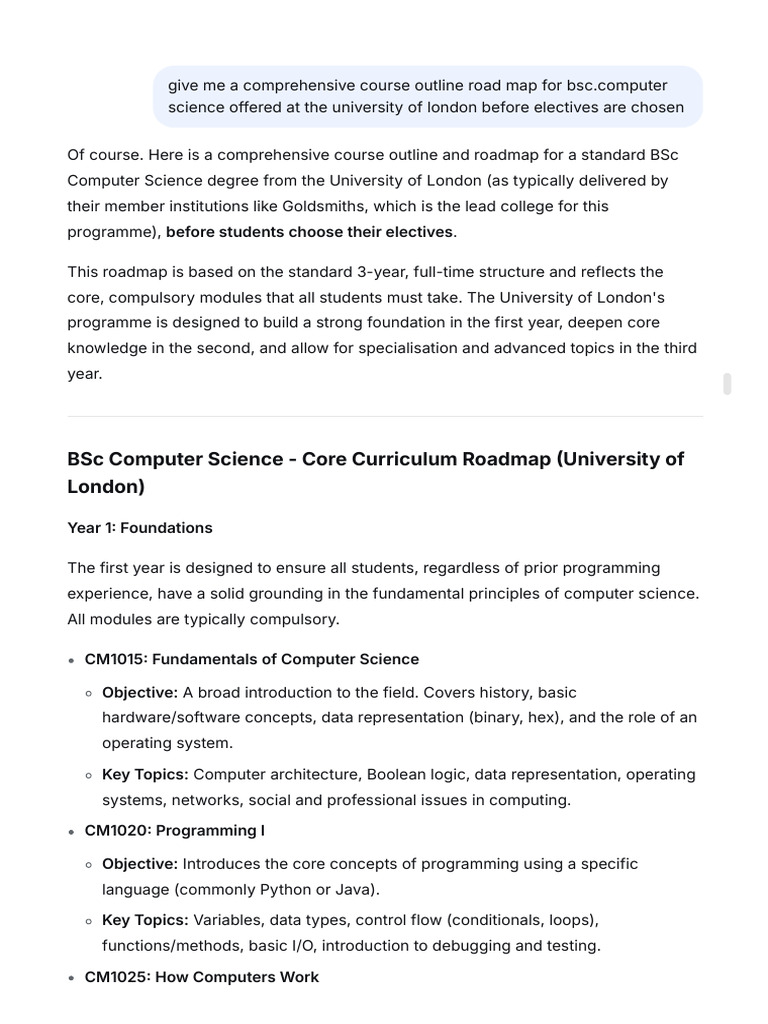 BSC Computer Science Course Outline Roadmap - DeepSeek | PDF | C++ ...