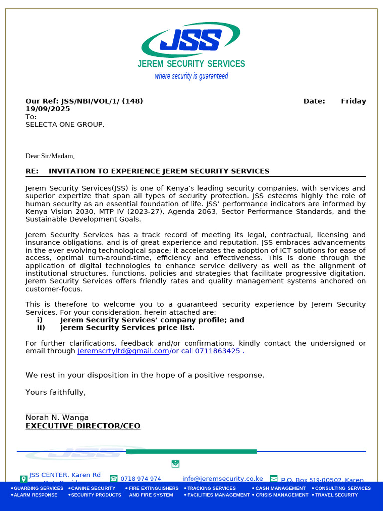Client Intro Letter With Letter Head-2025 | PDF | Business | Economies