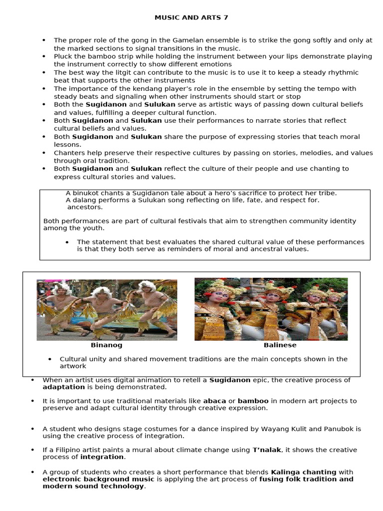 Grade 7 2nd Quarter Pointers | PDF | Textiles