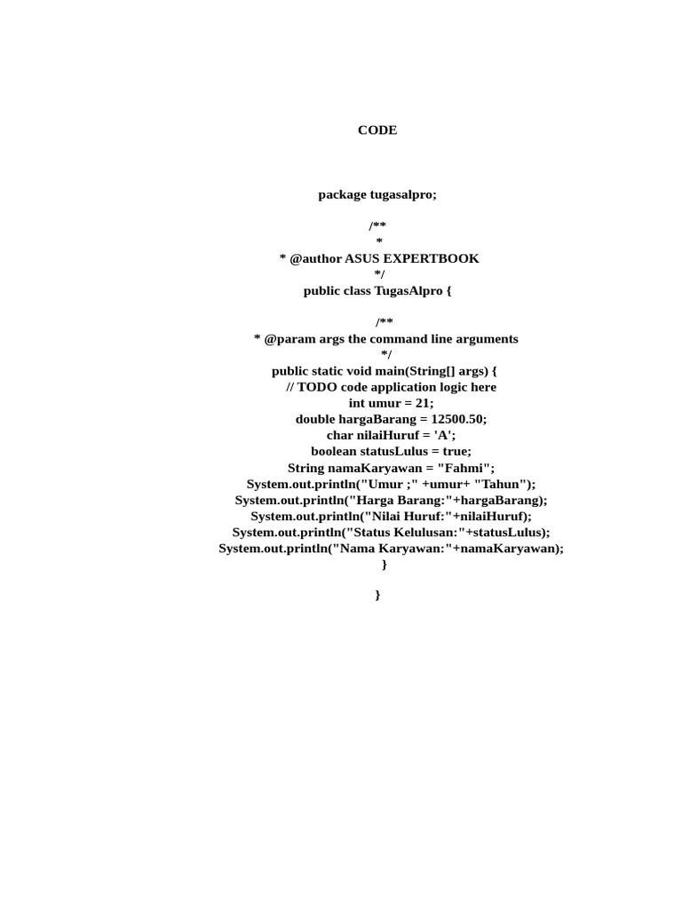 M.fahmi Tugas Alpro Mi | PDF