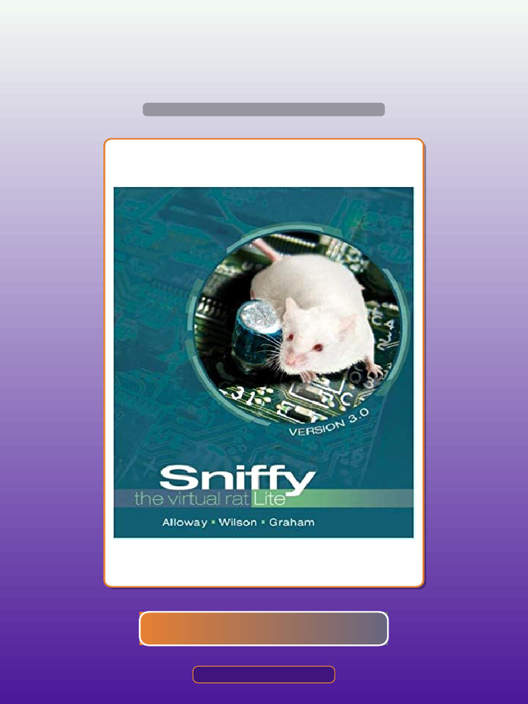 Ultimate Bundle Sniffy the Virtual Rat Lite Version 30 3rd Edition ...