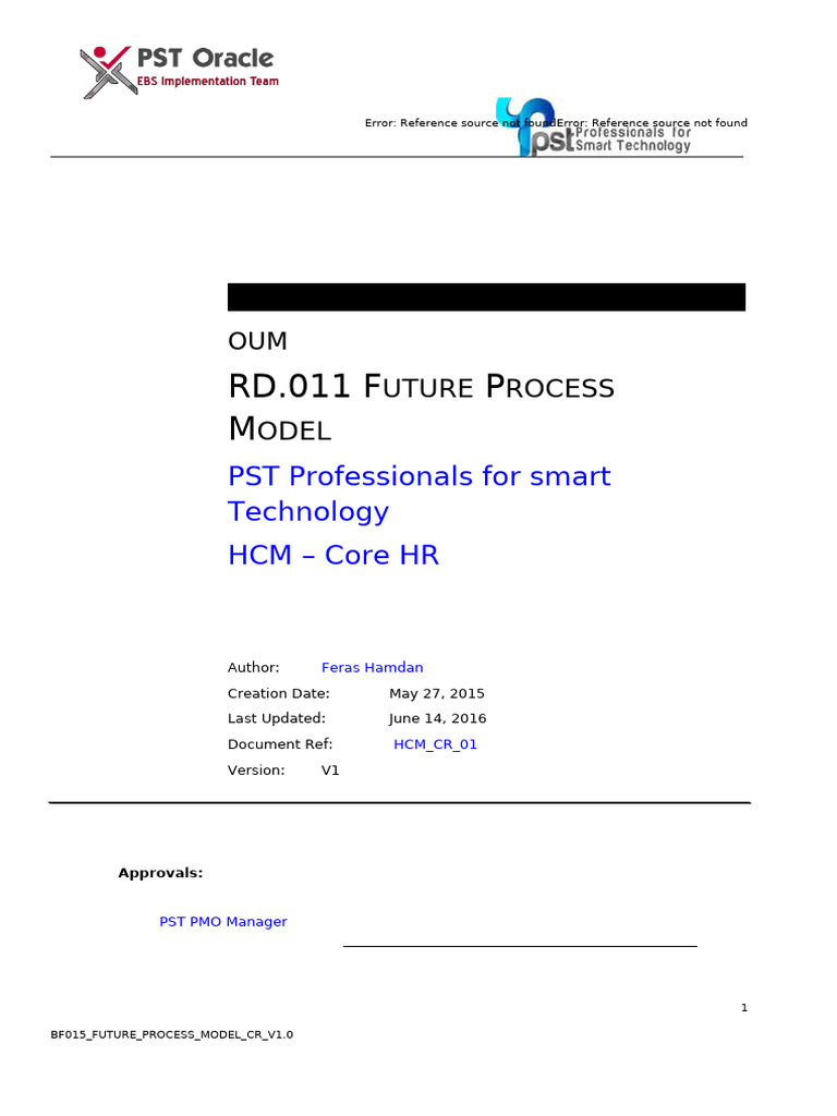 Future Process Model for Core HR | PDF | Employment | Sick Leave