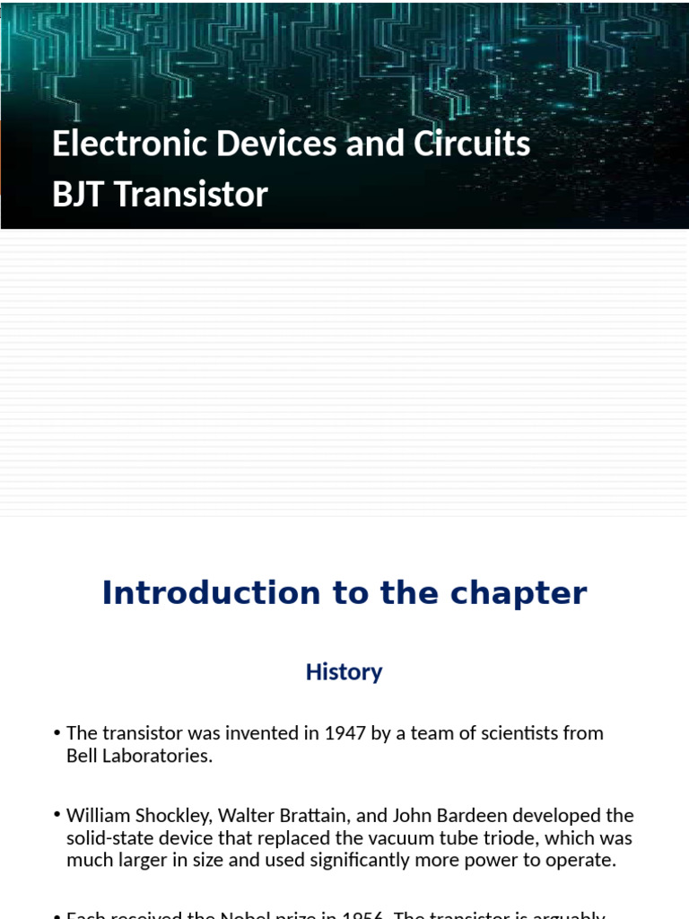 BJT Transistor Basics and Operation | PDF | Bipolar Junction Transistor ...