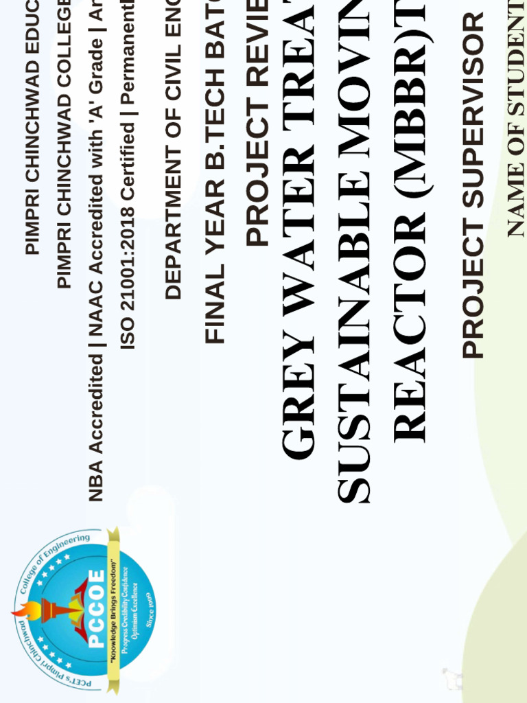 Grey Water Treatment Using MBBR | PDF