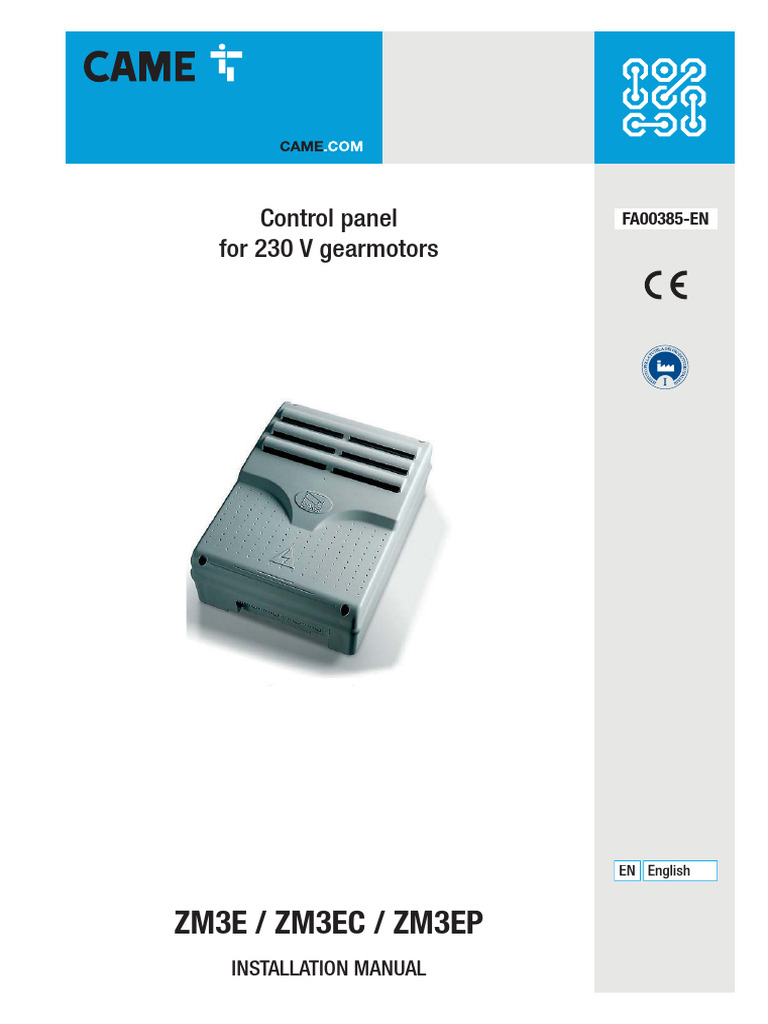 Came Zm3e Series Manual en | PDF | Power Supply | Electricity