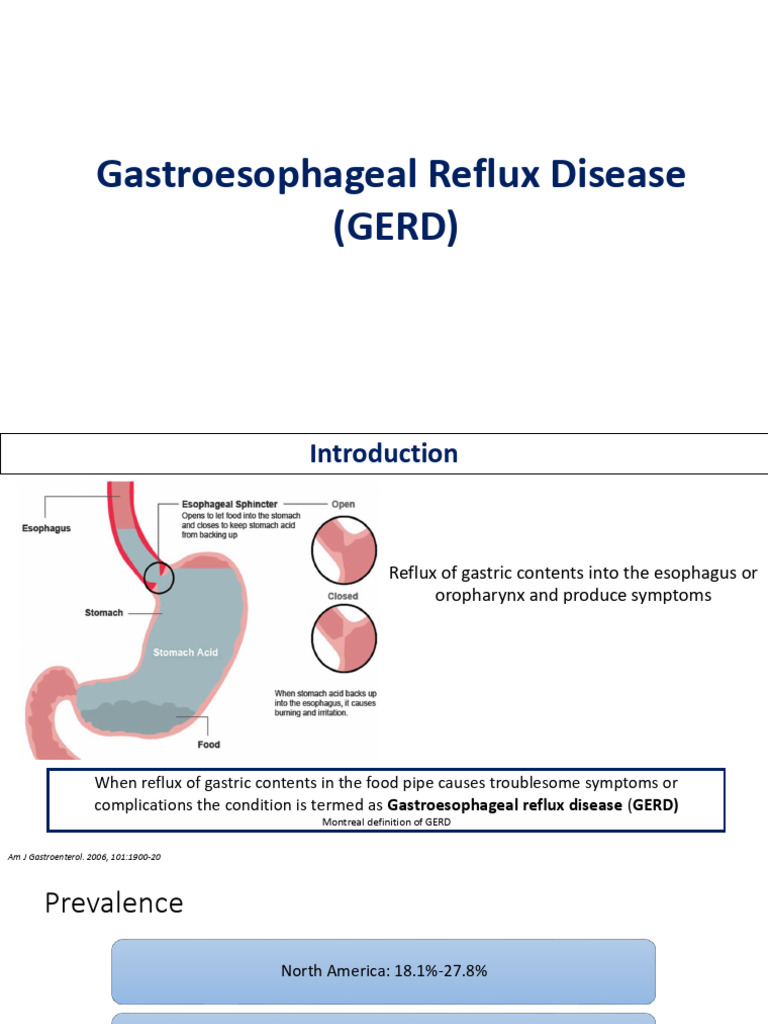 Gerd | PDF | Gastroesophageal Reflux Disease | Esophagus