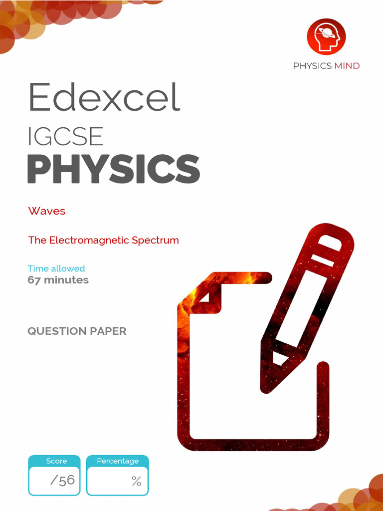 Edexcel IGCSE Physics: Waves Exam Paper | PDF | Electromagnetic ...