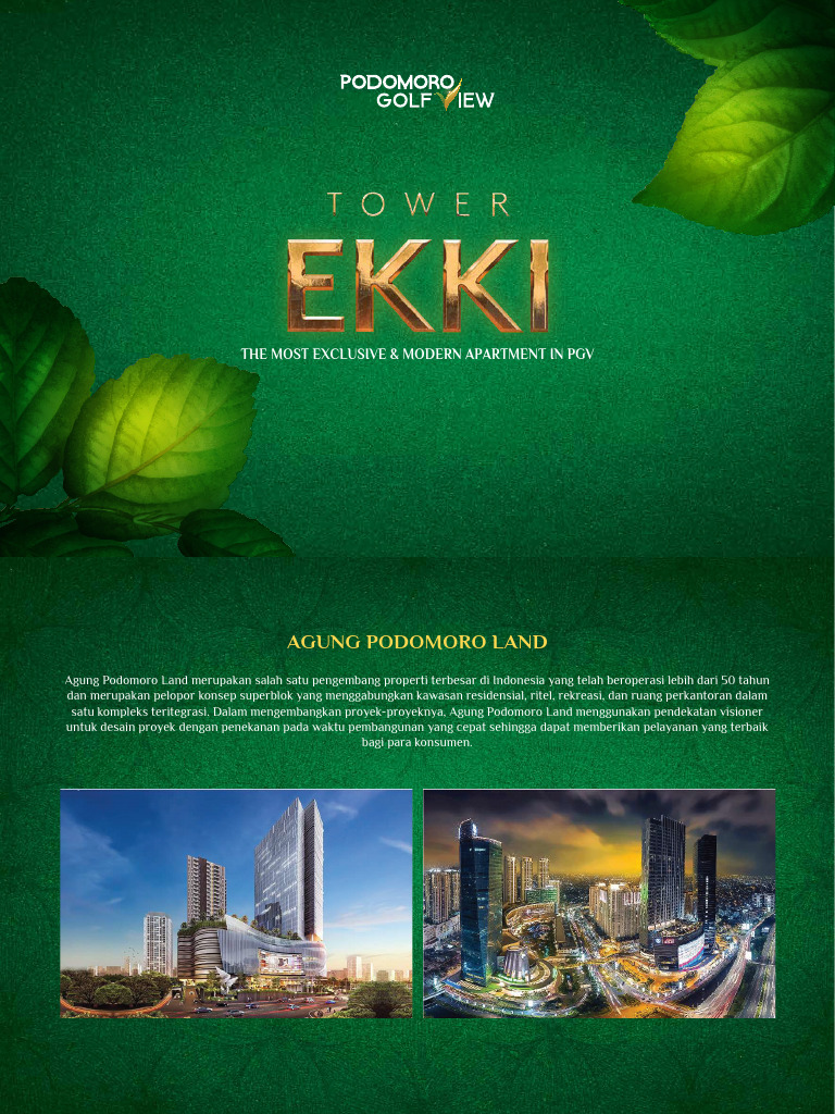 Apartemen Modern dan Eksklusif PGV | PDF