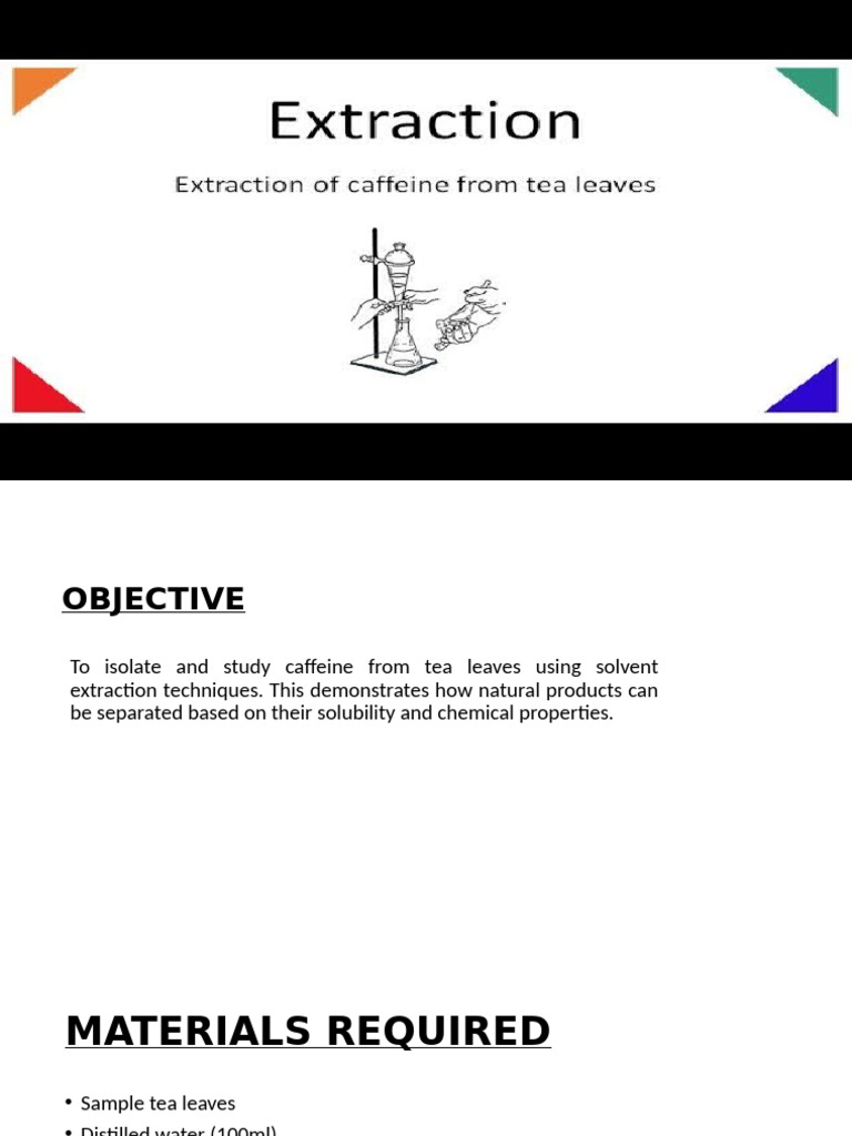 Chemistry Caffeine Experiment .2 | PDF | Caffeine | Solubility