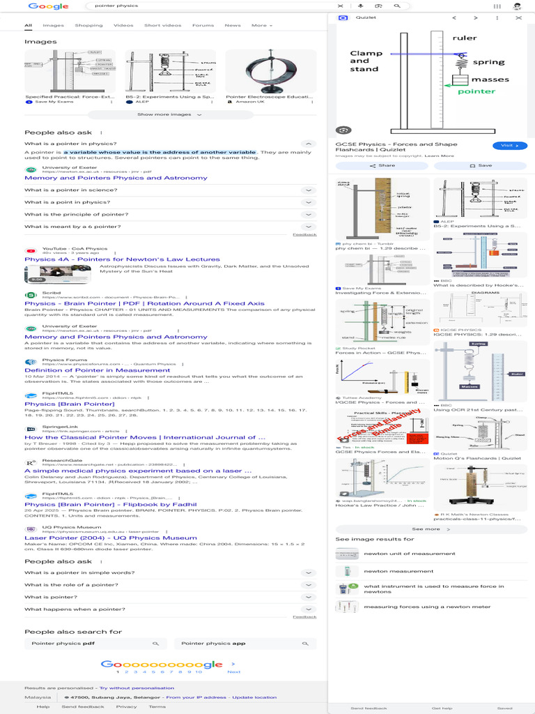 Pointer Physics - Google Search | PDF | Physics | Pointer (Computer Programming)