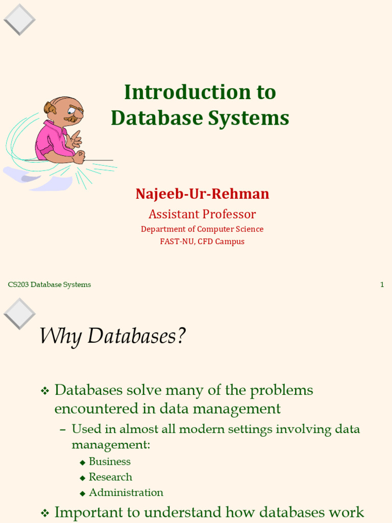 Lecture+01+ Introduction+to+Database+Systems | PDF | Databases ...