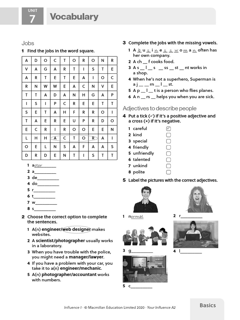 L1 A2 U7 Vocabulary Basics | PDF | Language Families | Linguistics
