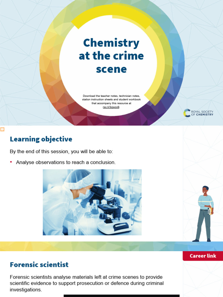 Forensic Chemistry in Crime Scene Analysis | PDF | Forensic Science ...