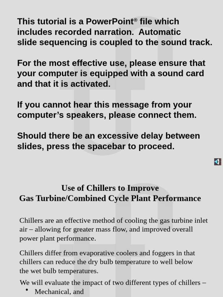 Chiller Impact on Gas Turbine Performance | PDF | Thermodynamics | Gas ...