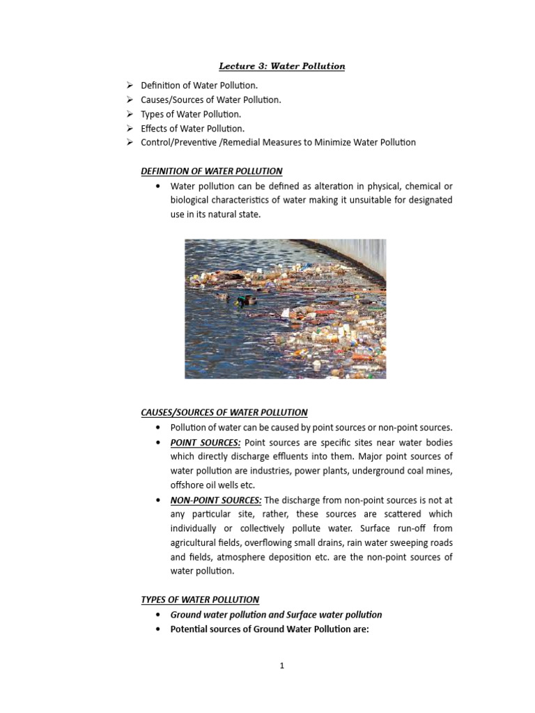 Water Pollution L3 | PDF | Water Pollution | Surface Runoff