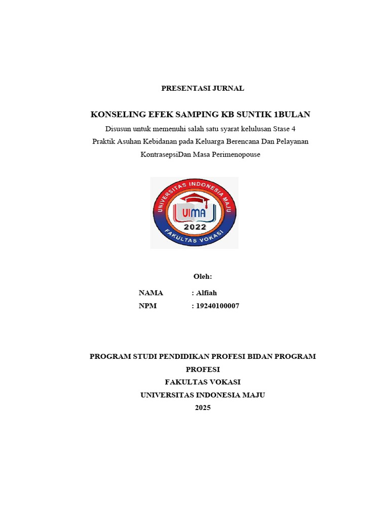 PRESJUR Alfiah - 19240100007 | PDF