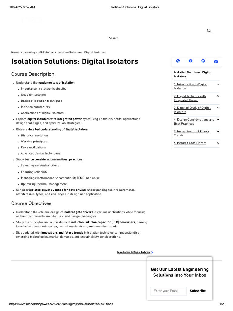 Isolation Solutions - Digital Isolators | PDF | Engineering