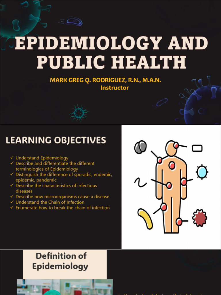 MPM Lecture 2 Epidemiology and Public Health | PDF | Infection ...