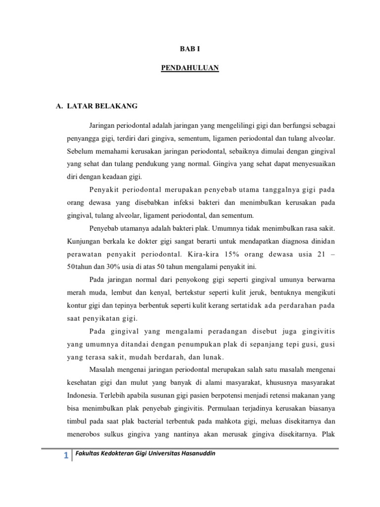 Jaringan Periodontal | PDF | Pengembangan Diri | Kesehatan Holistik